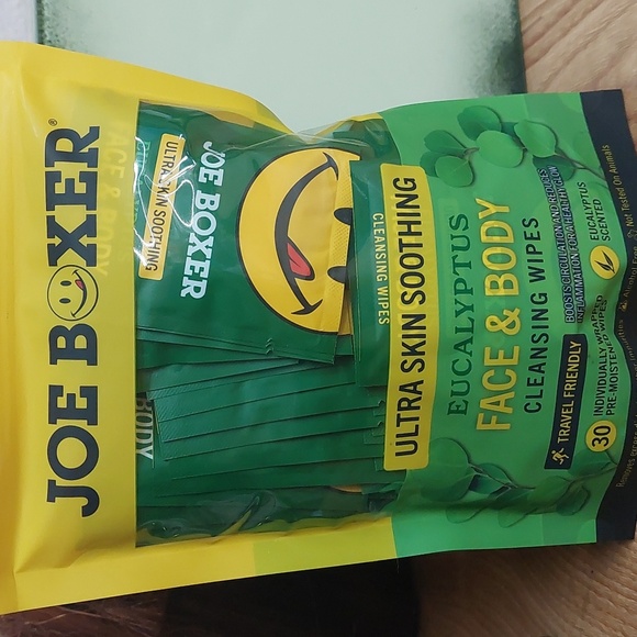 Joe Boxer | Skincare | Joe Boxer Eucalyptus Face Body Wipes Total 3 ...